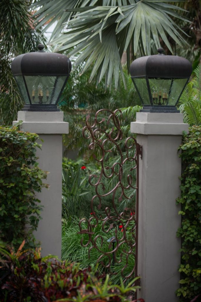 Gate with Lights - Michael A. Gilkey, Inc.